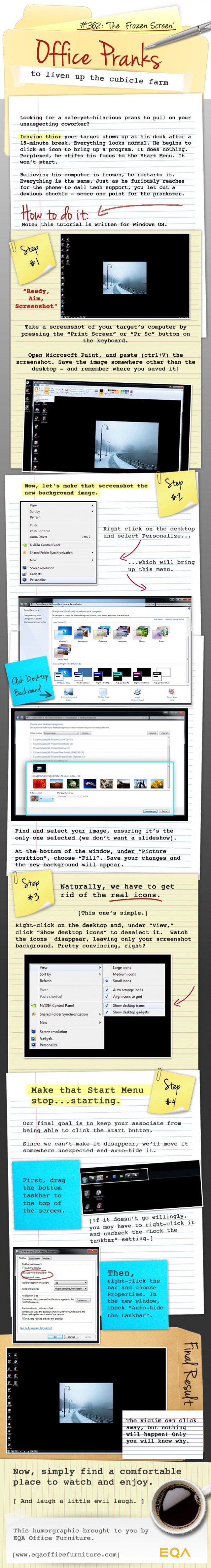 Frozen Computer Screen