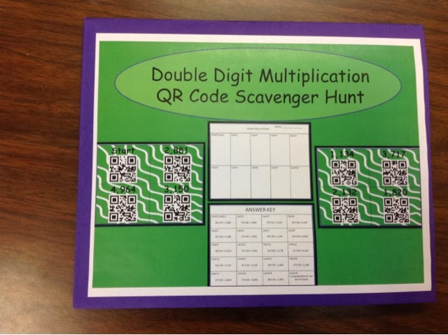 The Elementary Math Maniac: Double Digit Multiplication QR Code ...