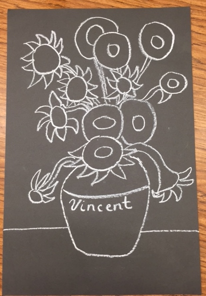 Art with Ms. Thomas: Van Gogh's Sunflowers Instructions