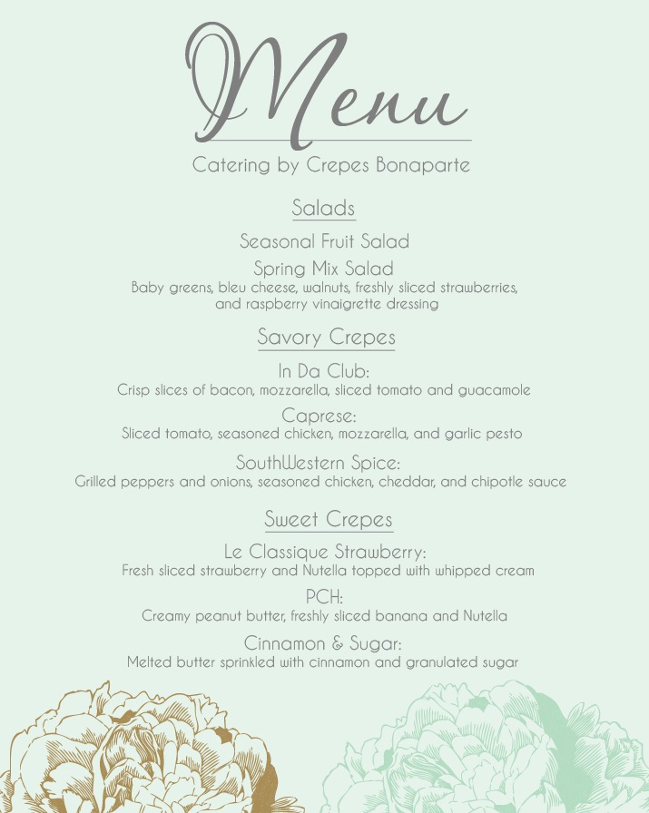 Menu, Name Cards,Table Numbers & Progra :::: Anna & Brendon