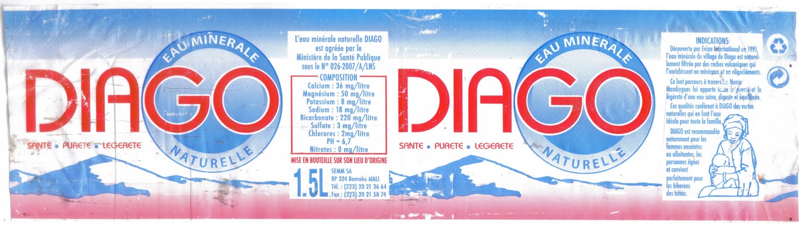 Etiquetas de Agua Envasada / Drinking Water Labels / Etichette d'Acqua ...