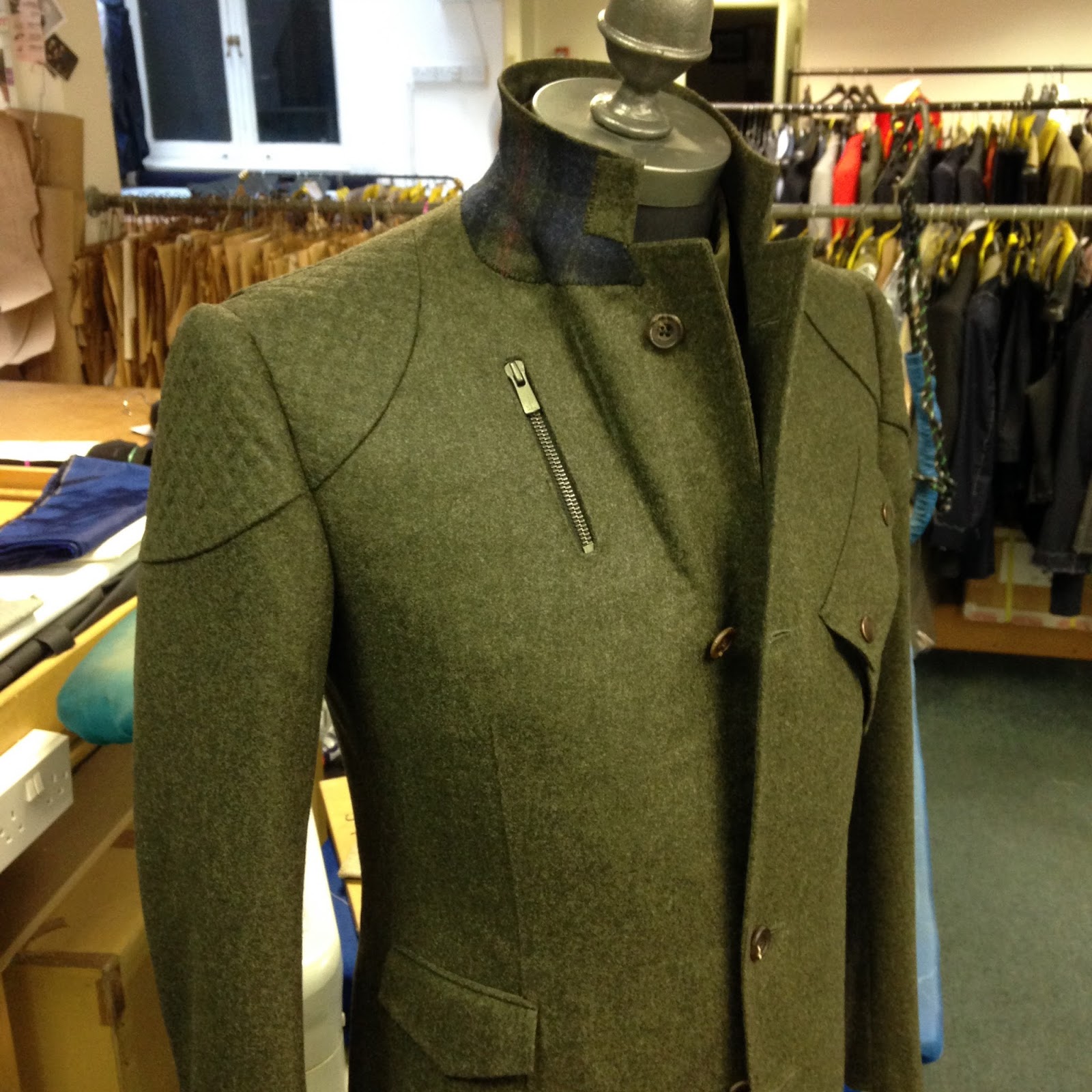 DAVIDE TAUB: Bespoke Driving Jacket w/.Detachable Bib: Collaboration ...