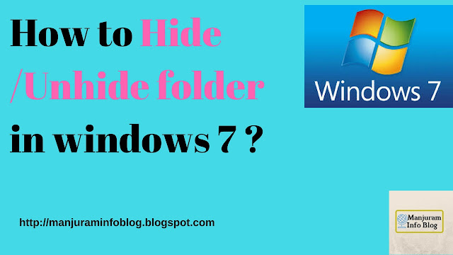 How to find a hidden folder | Hide folder windows 7 | How to unhide ...