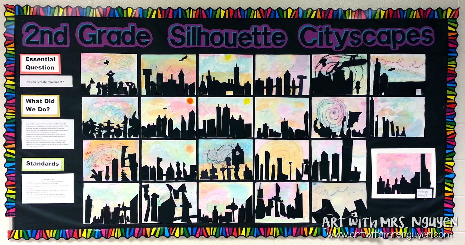 Silhouette Cityscapes (2nd) | Art with Mrs. Nguyen