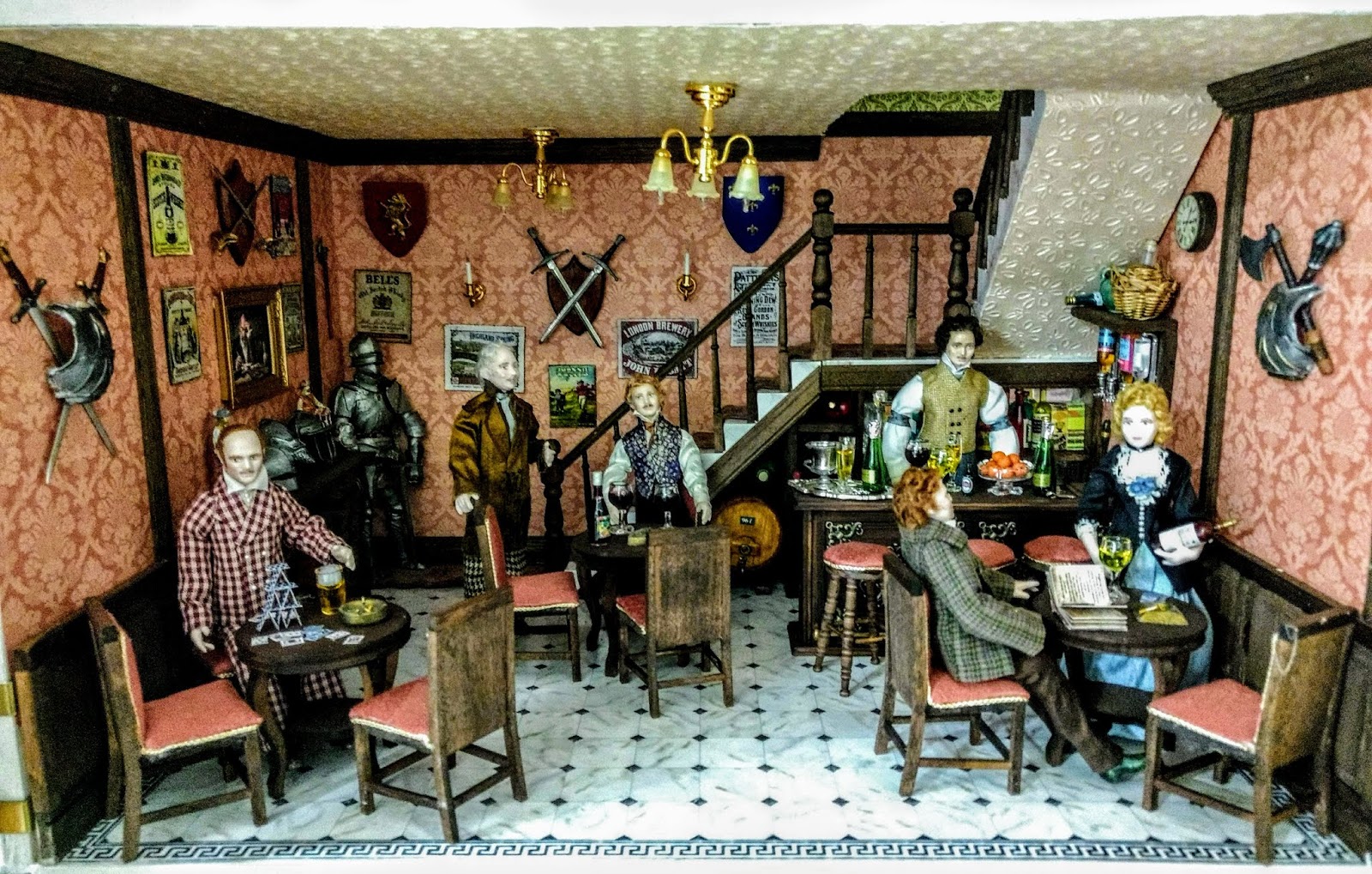 My Miniature World: Adding the last touches to the Pub