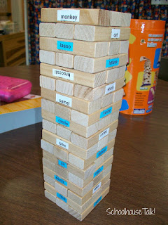 Schoolhouse Talk!: Articulation Jenga