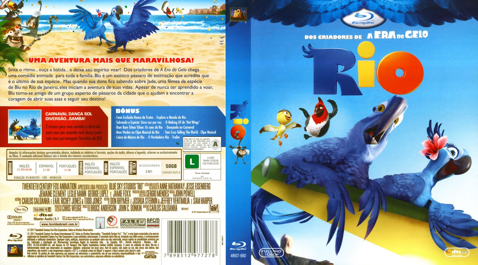 Covers Br - As Melhores Capas: Rio (Blu-Ray)