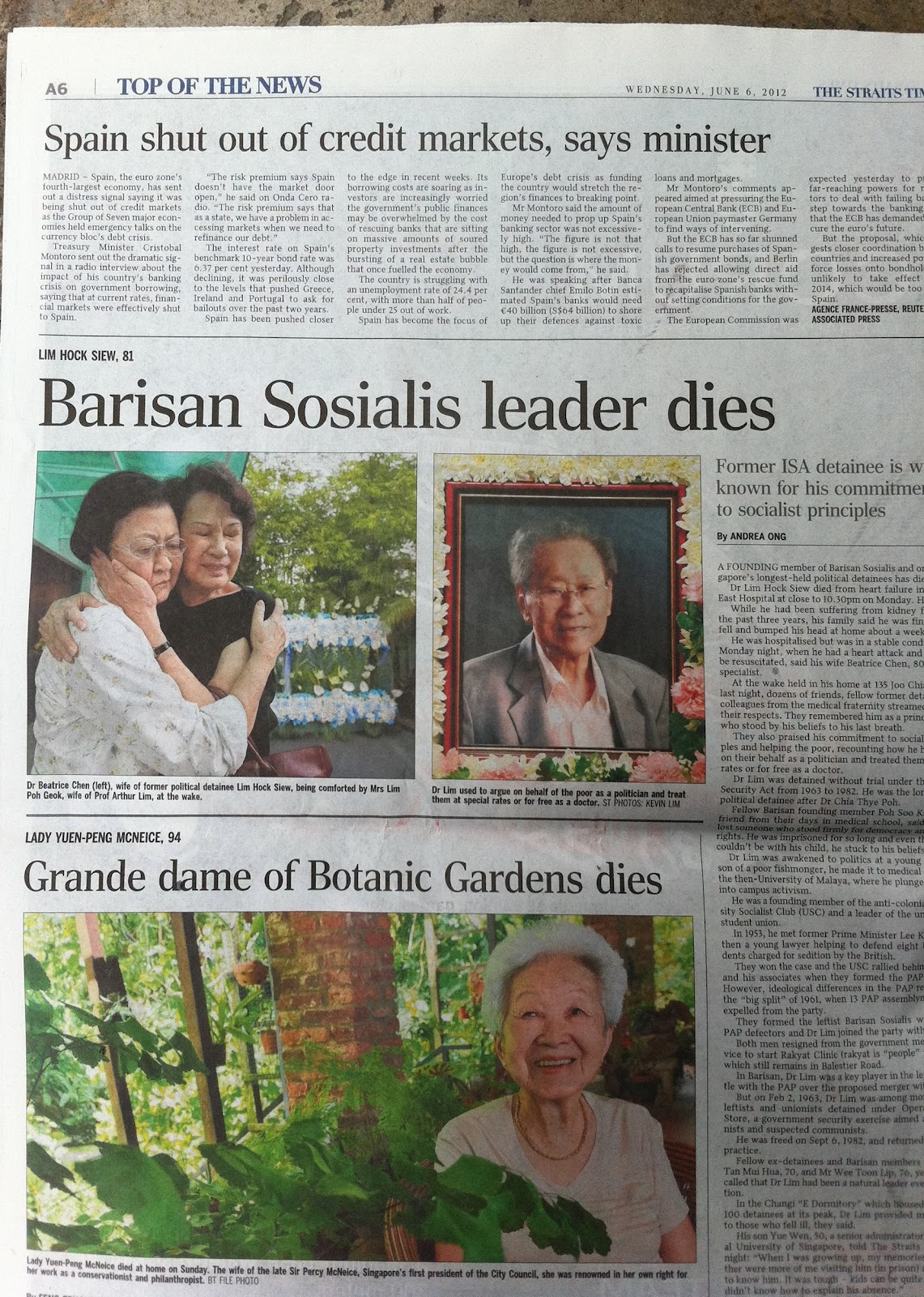 Singapore Rebel : Dr Lim Hock Siew : A Singapore Patriot