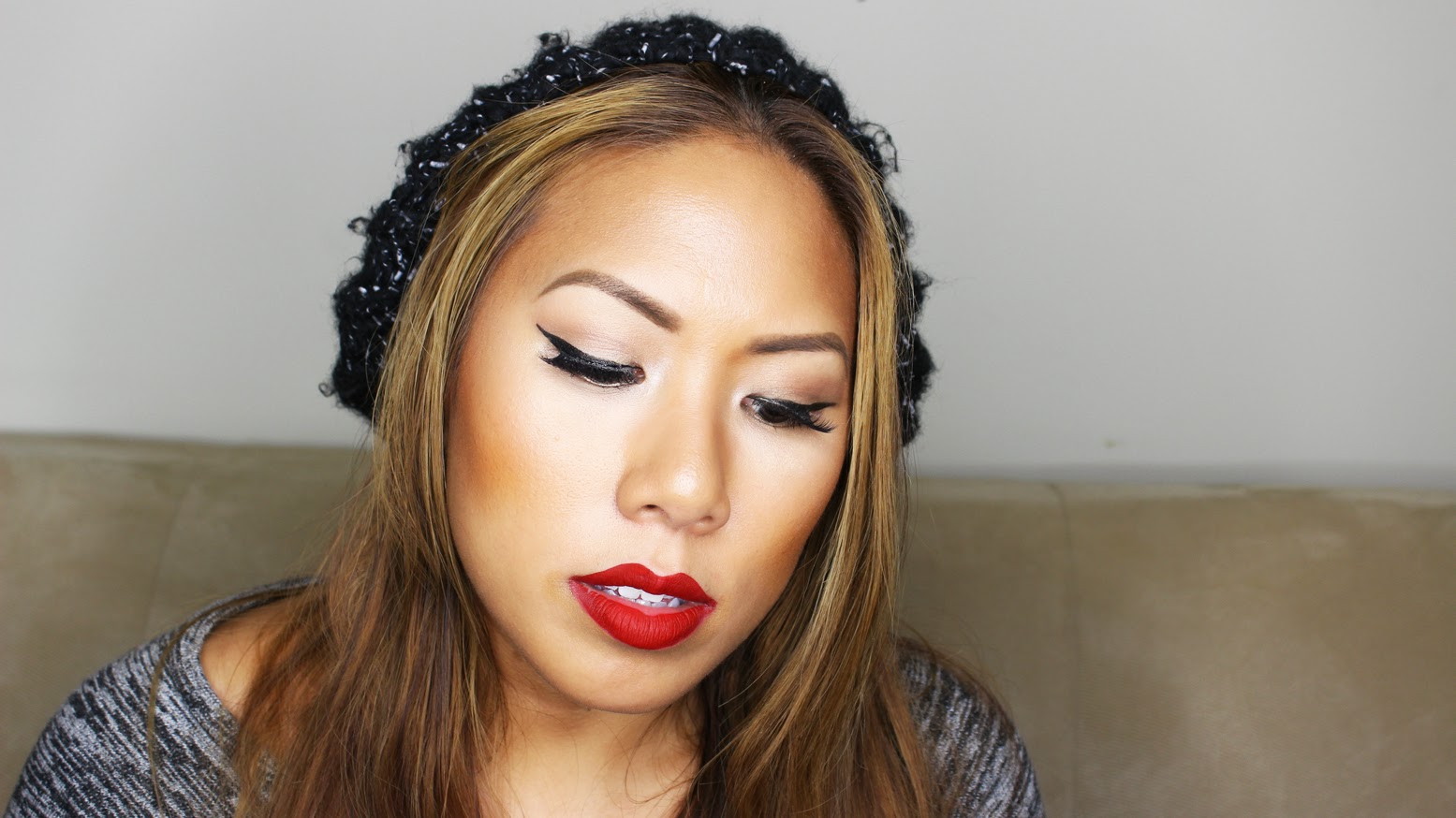 FOTD: Red Lips and Lashes | Makeup By RenRen
