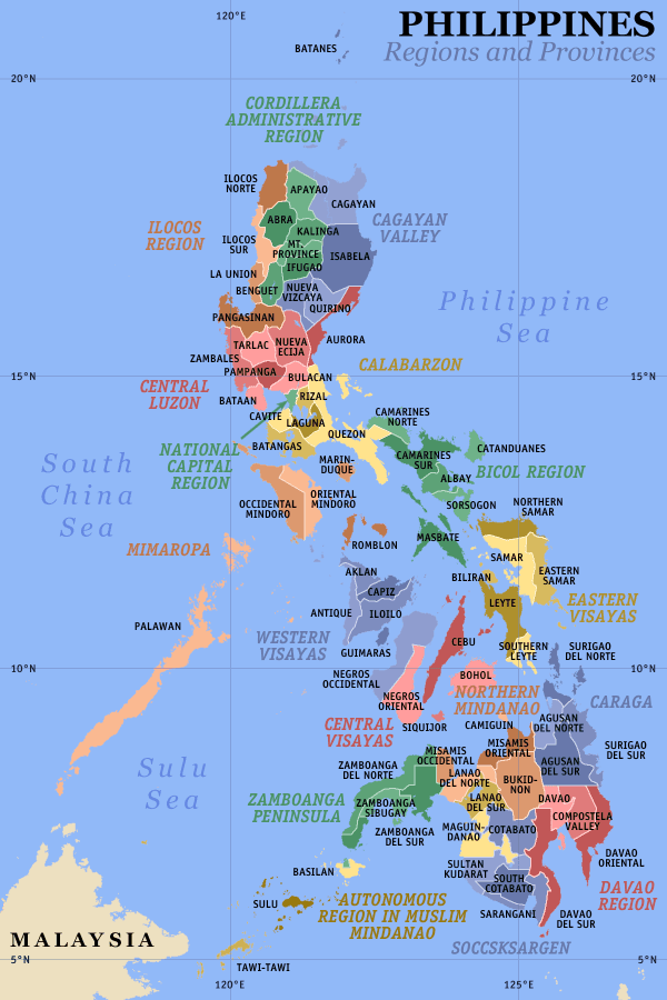 kinds of tribe: PHILIPPINES MAP