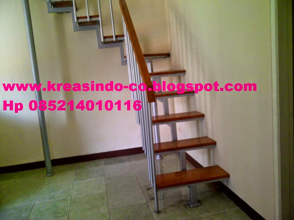 Tangga trap besi kombinasi trap kayu kamper | Bengkellas News