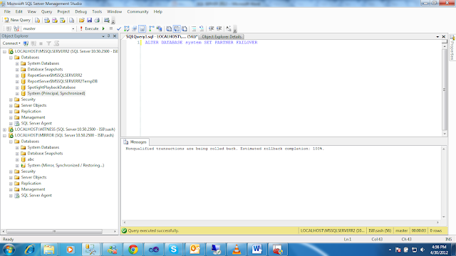 Sql Server knowledge sharing blog: Fail Over techniques for Database Mirroring using SQL SERVER ...