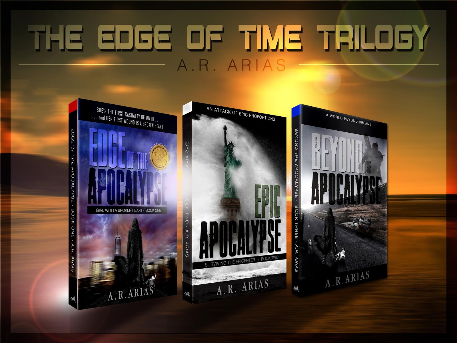 A. R. Arias The Edge of Time Post Apocalyptic Trilogy Books