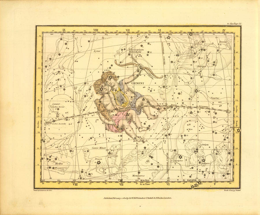 My art diary: Old map (collection "Sky map")