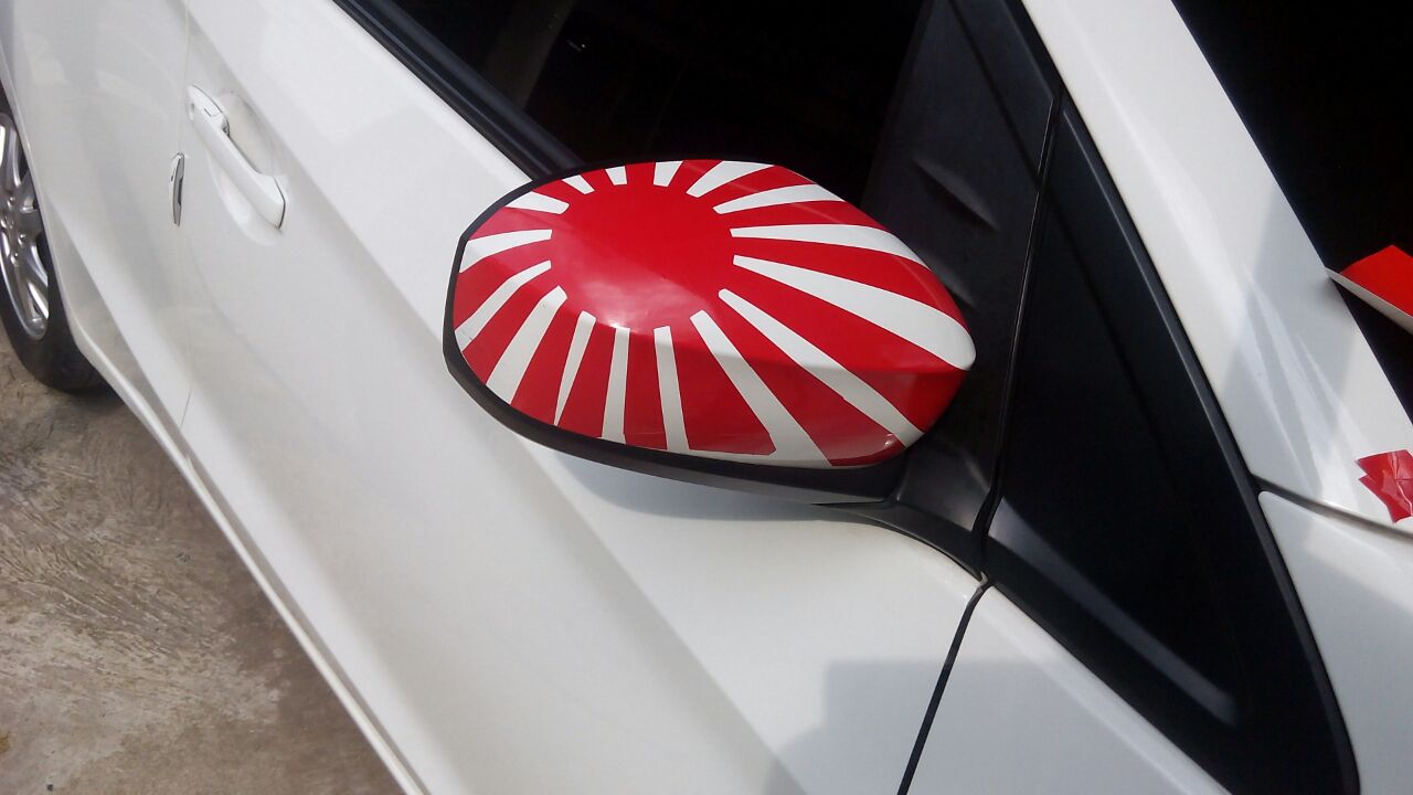cutting sticker JDM flag