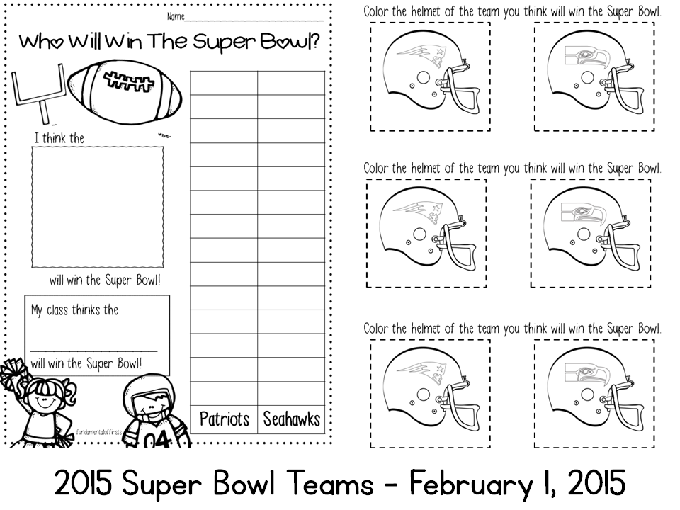 FUNdamentals Of Firsts: Super Bowl *FREEBIE Included*