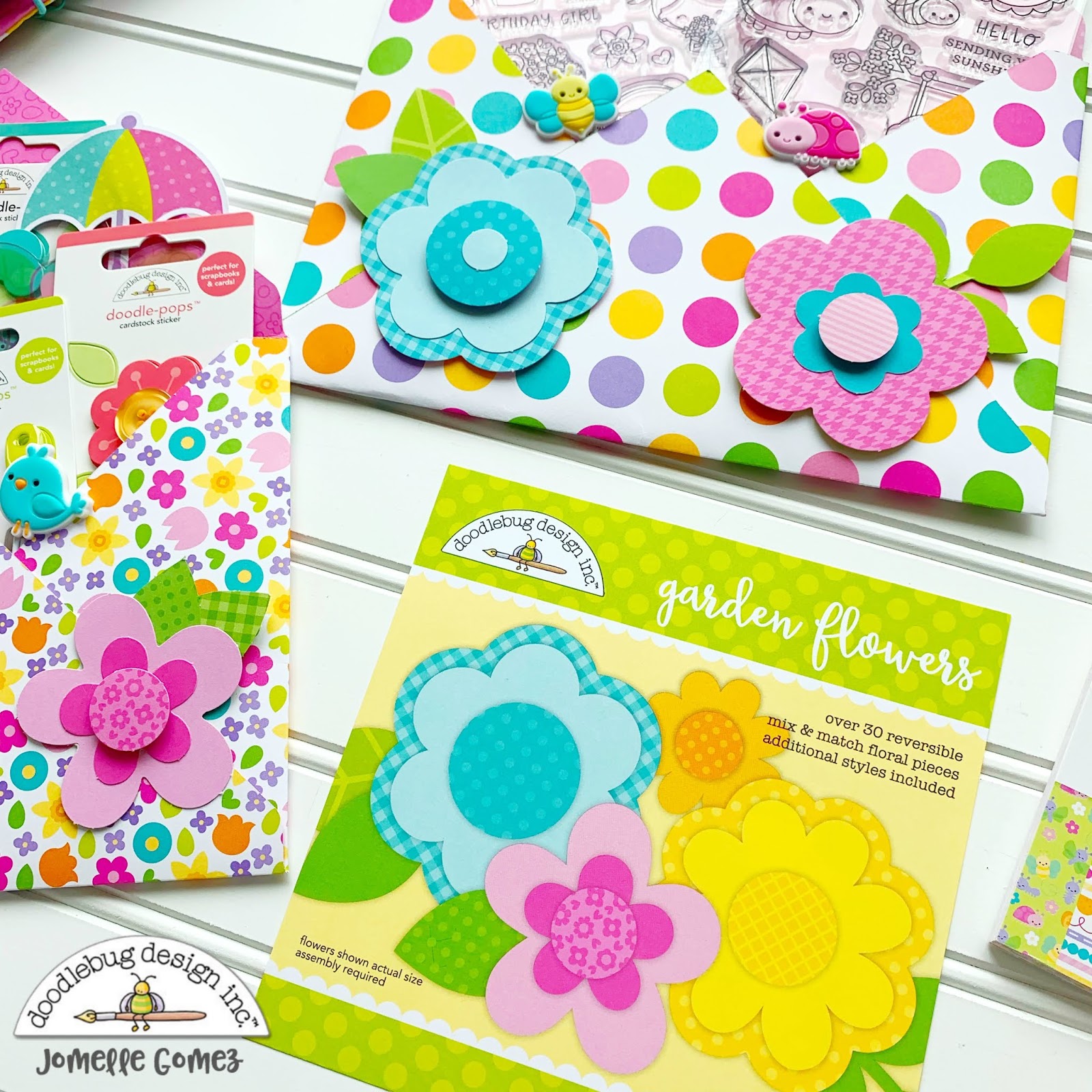 Doodlebug Design Inc Blog: ADDING FLOWERS, ENVELOPES & STAMPING TO ...