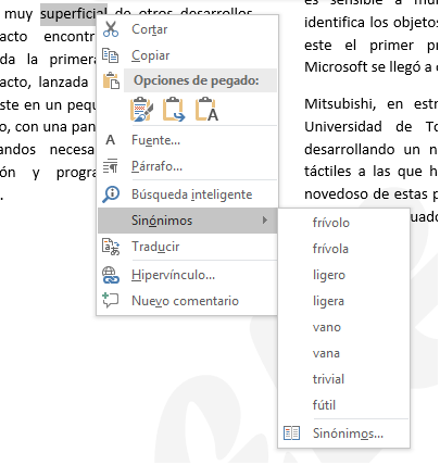 º: REVISIÓN ORTOGRÁFICA, SINÓNIMOS Y COMENTARIOS