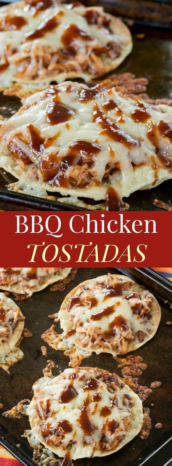 BBQ CHICKEN TOSTADAS