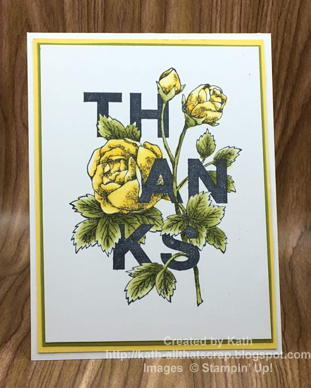 Created By Kath: Floral Staments- Thanks