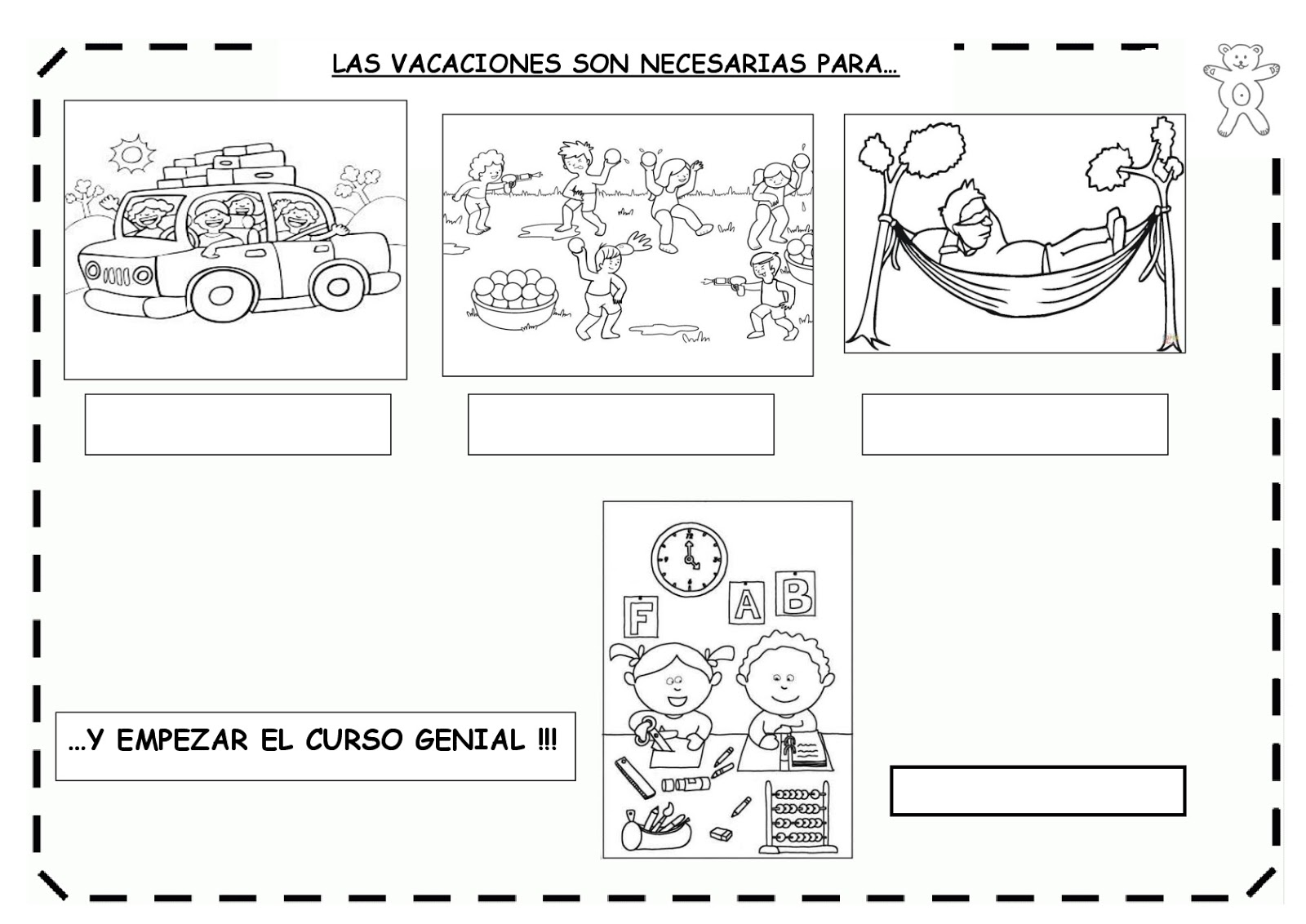 Rincocuento: PROYECTO "LAS VACACIONES"