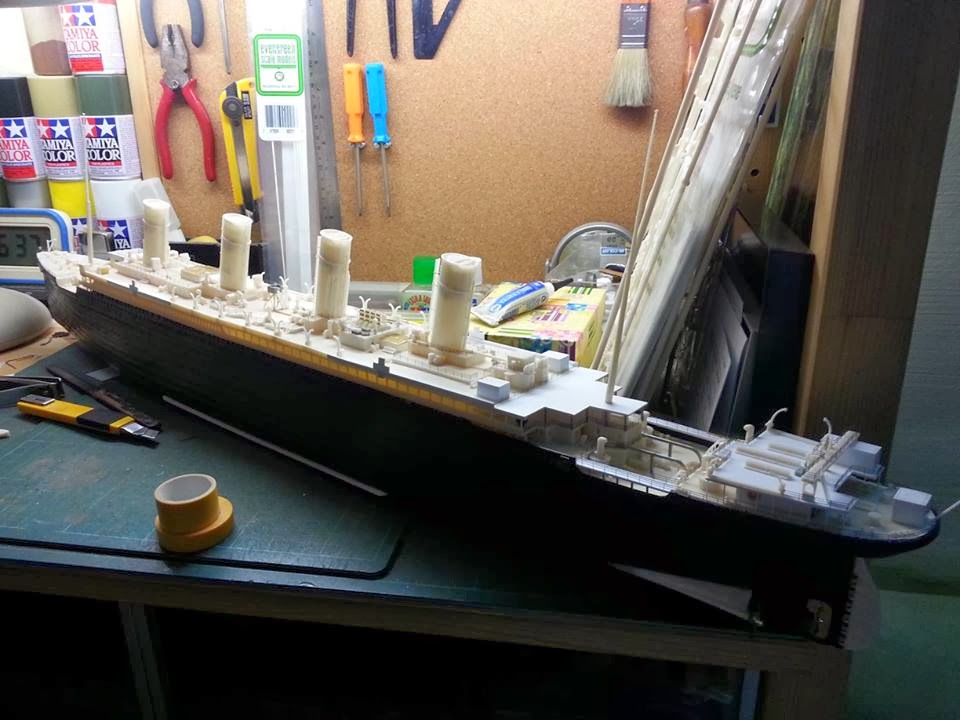 Kitter's Scale Models: H.M.H.S Britannic in Progress