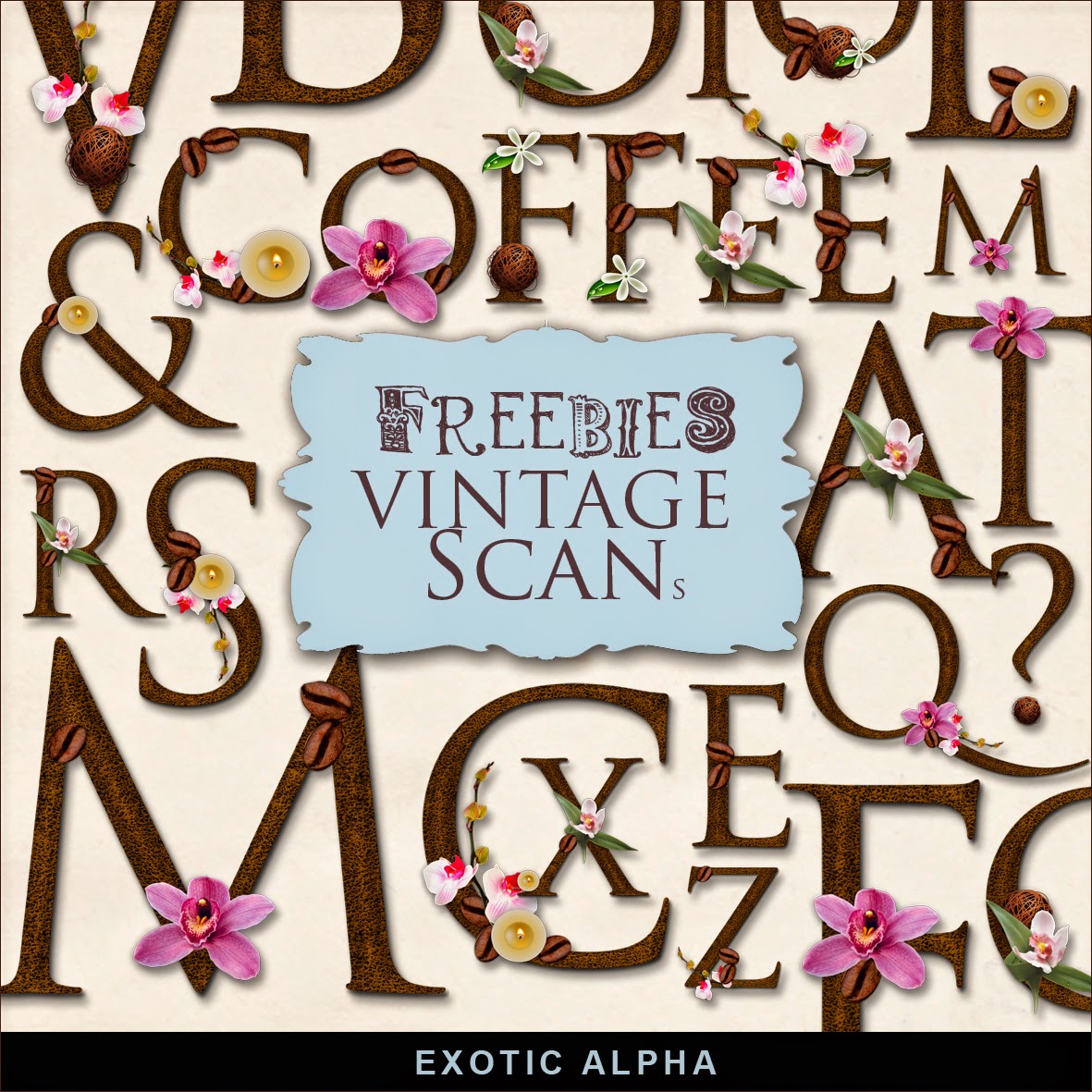 Freebies Kit of Exotic Style Alphabet:Far Far Hill - Free database of ...