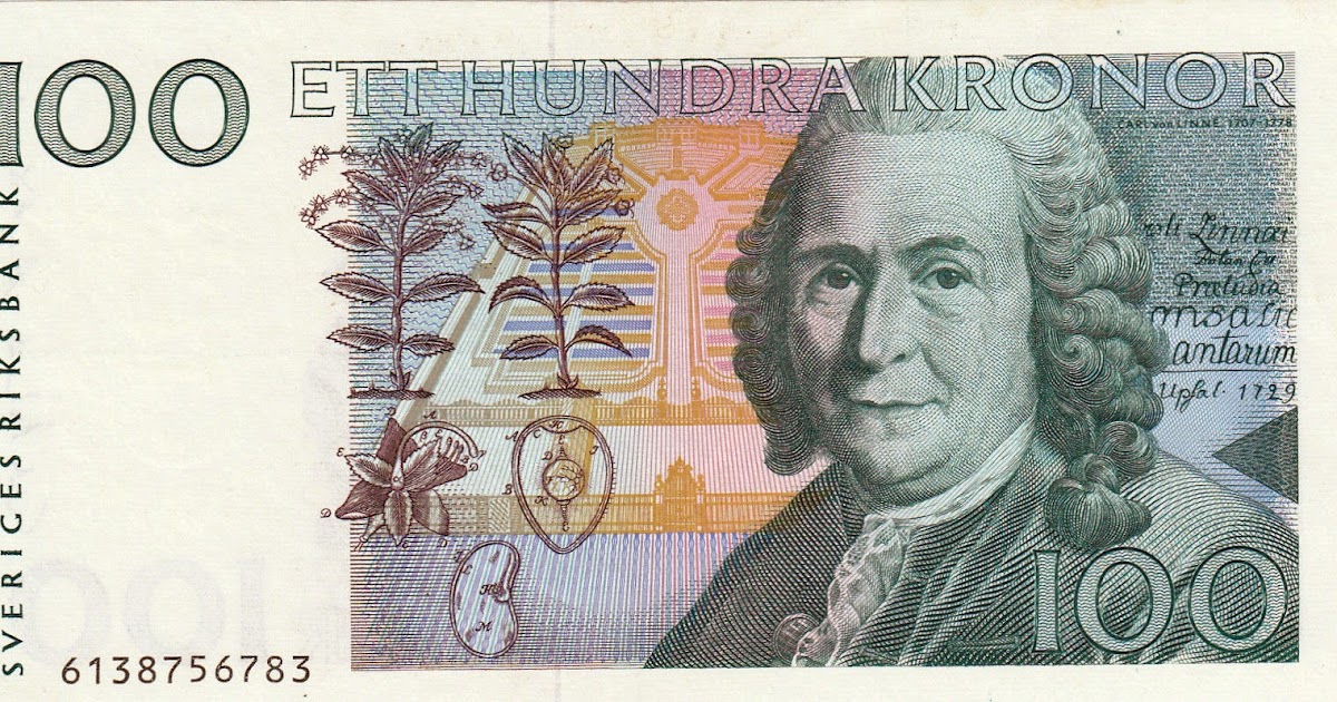 Sweden 100 Swedish Krona banknote 1996 Carl Linnaeus|World Banknotes ...