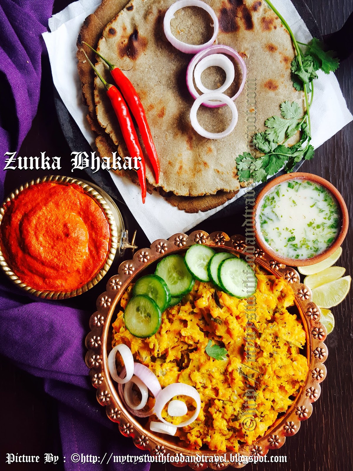 My Tryst With Food And Travel: Zunka Bhakar Recipe / Jhunka Recipe ...