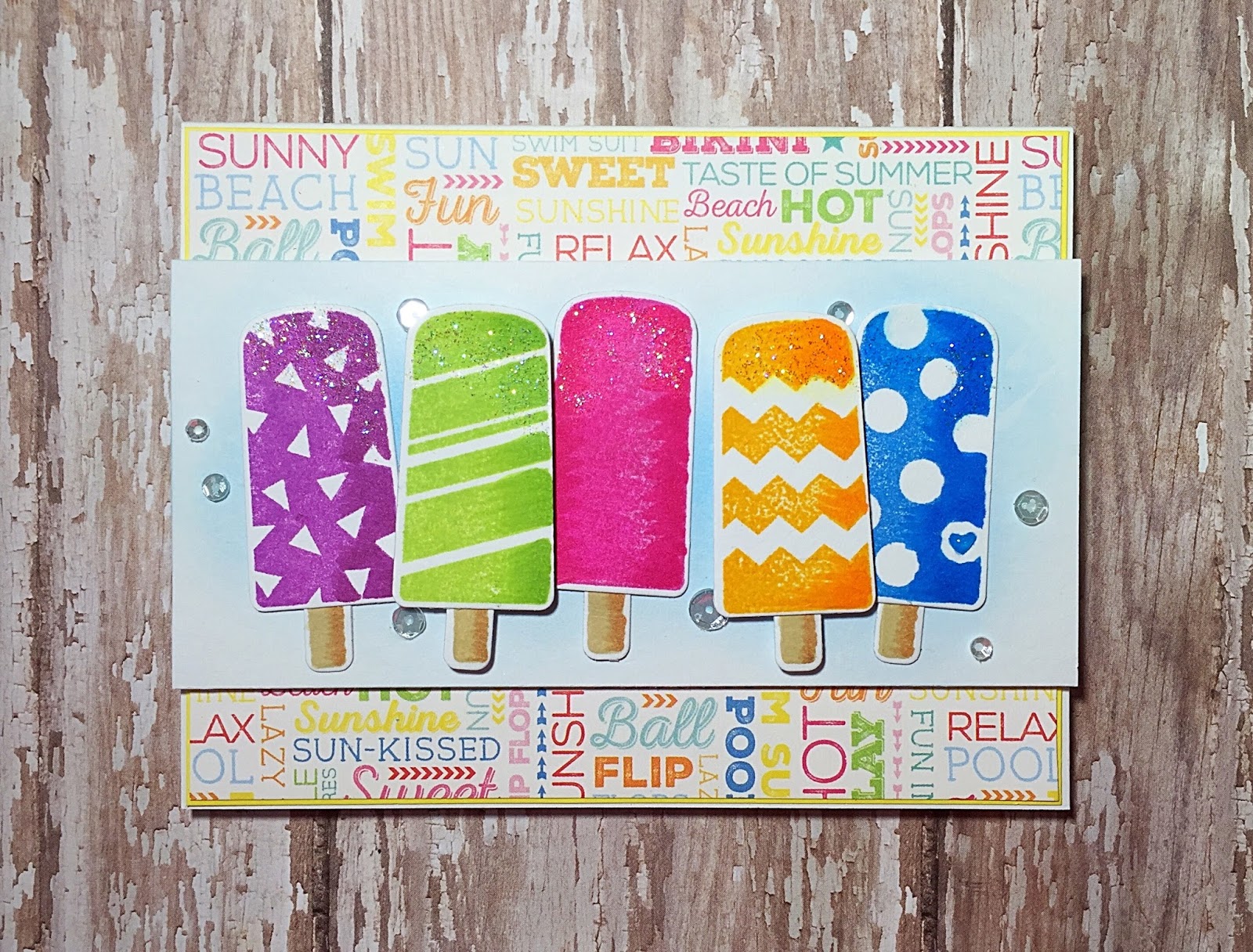 Owl Be Crafty: Summer Popsicle Card
