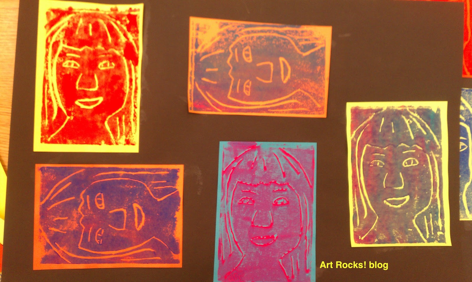 Art Rocks!: Grade 5 Art Enrichment: Printmaking Self-Portraits
