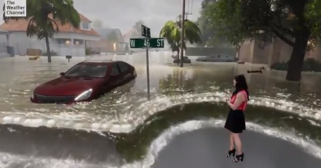 Media Confidential: The Weather Channel Vividly Depicts Storm Surge