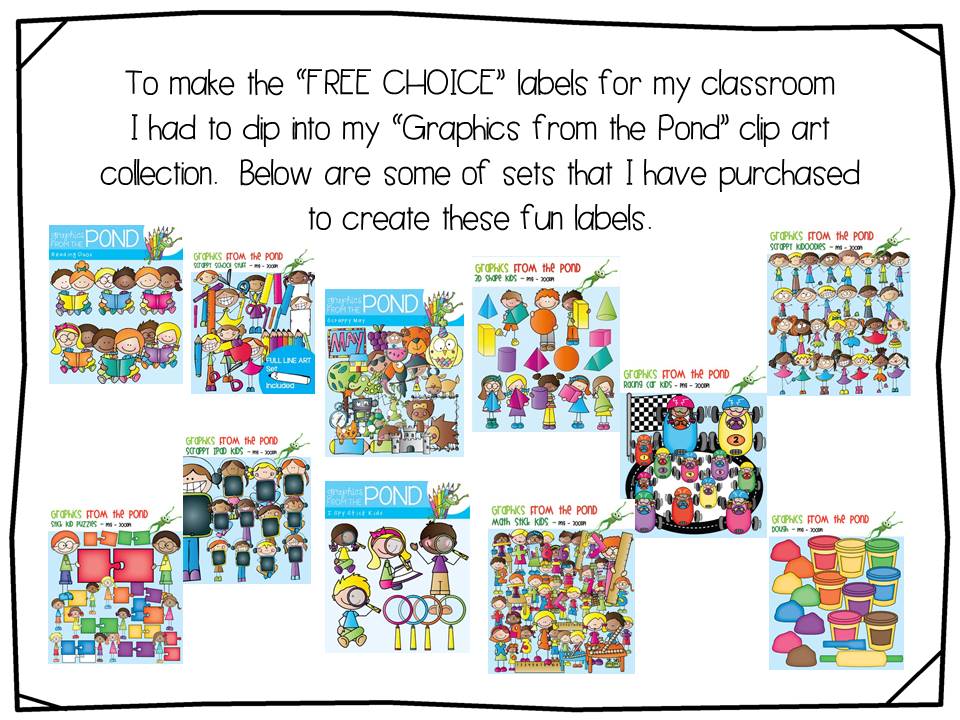 Kindergarten Rocks!: Free Choice Labels