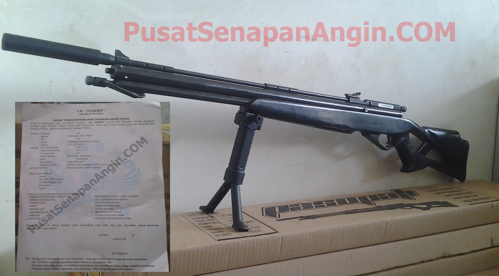 Jual Senapan Gejluk Dual Power PCP Pasopati, Harga Senapan Gejluk ...