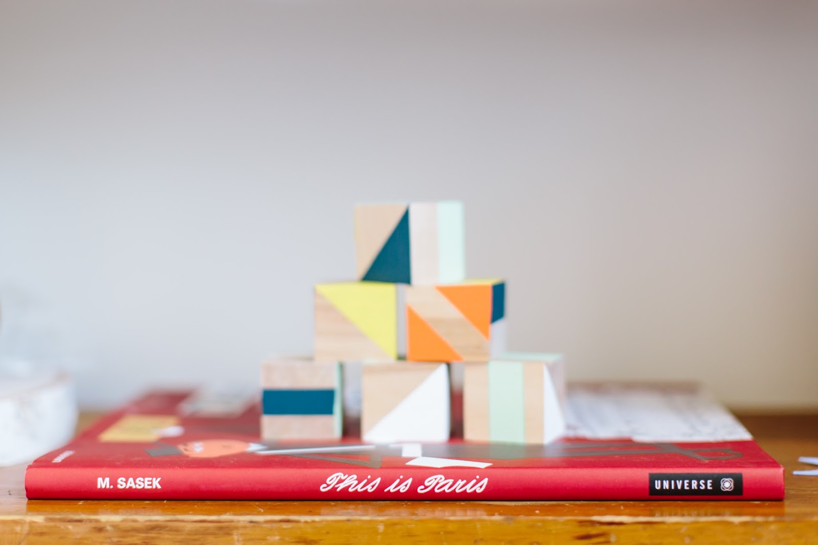 DIY Geometric Painted Blocks | Stripes and Whimsy