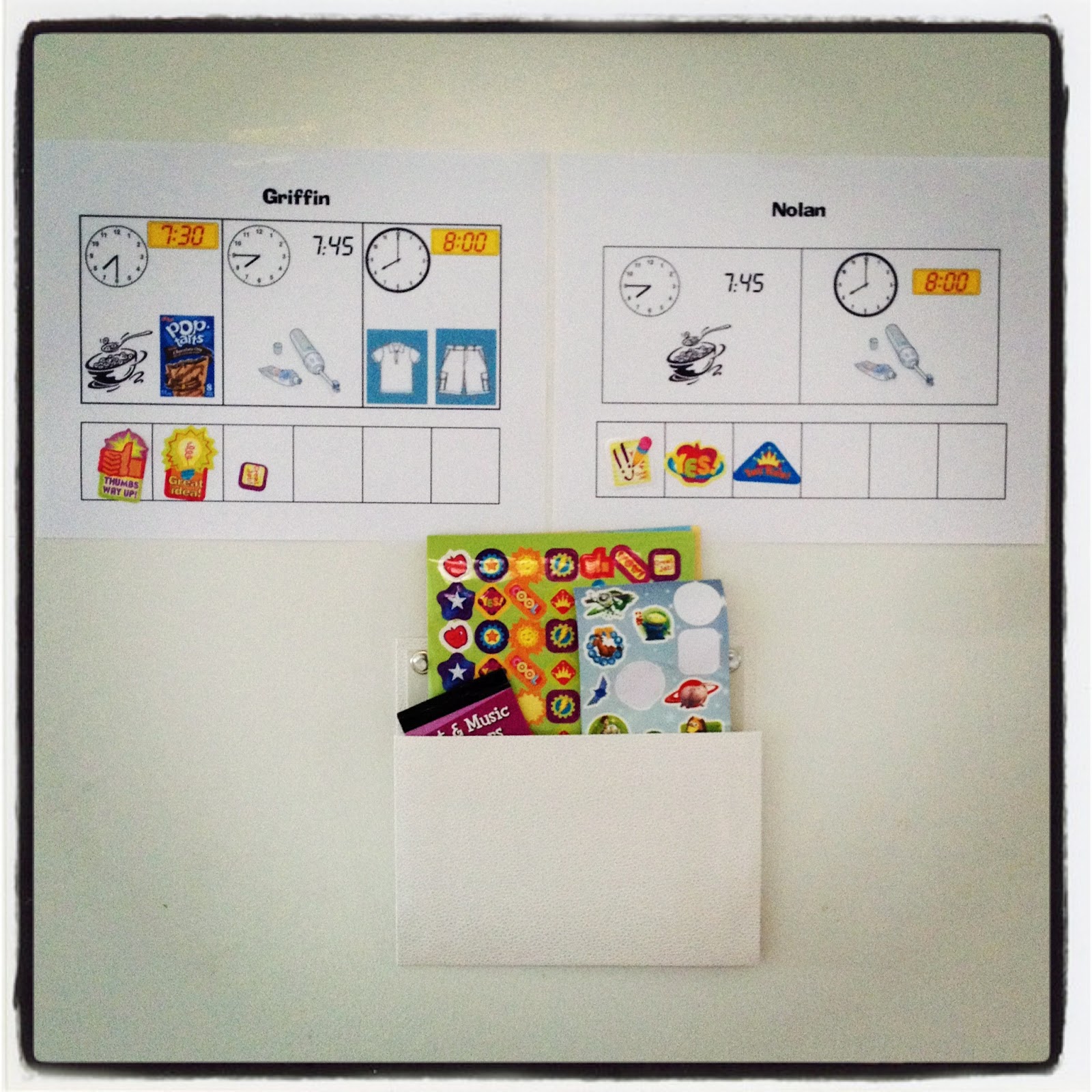 The Almost Perfectionist: Morning Stickers