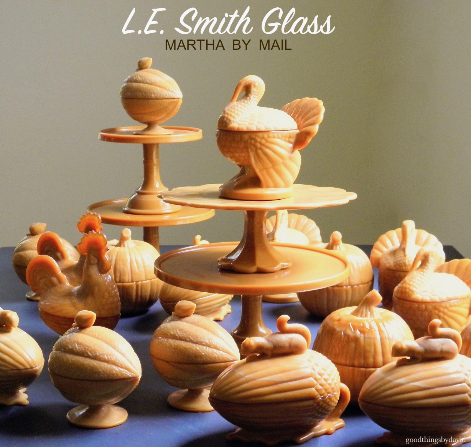 L.E. Smith Caramel Glass for Martha by Mail