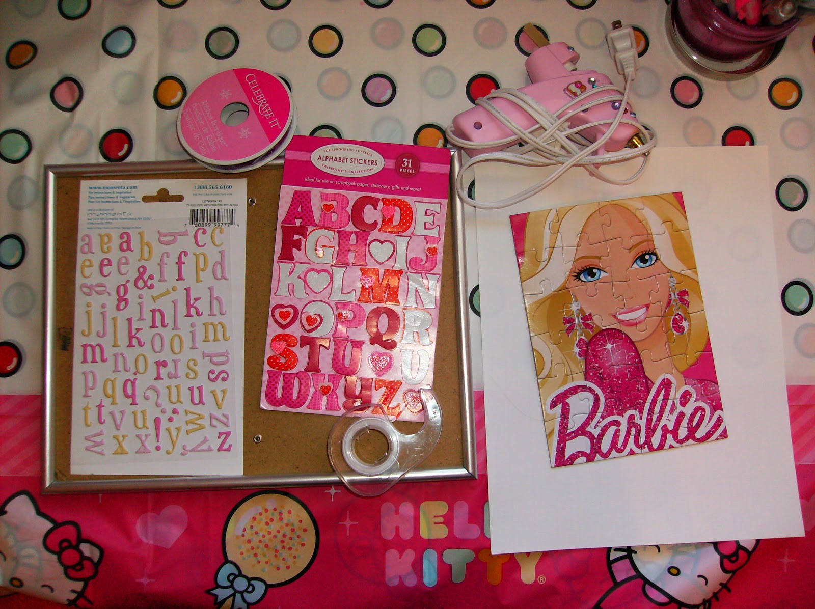 Love and Kisses, Maddalena: DIY Barbie Puzzle frame!!