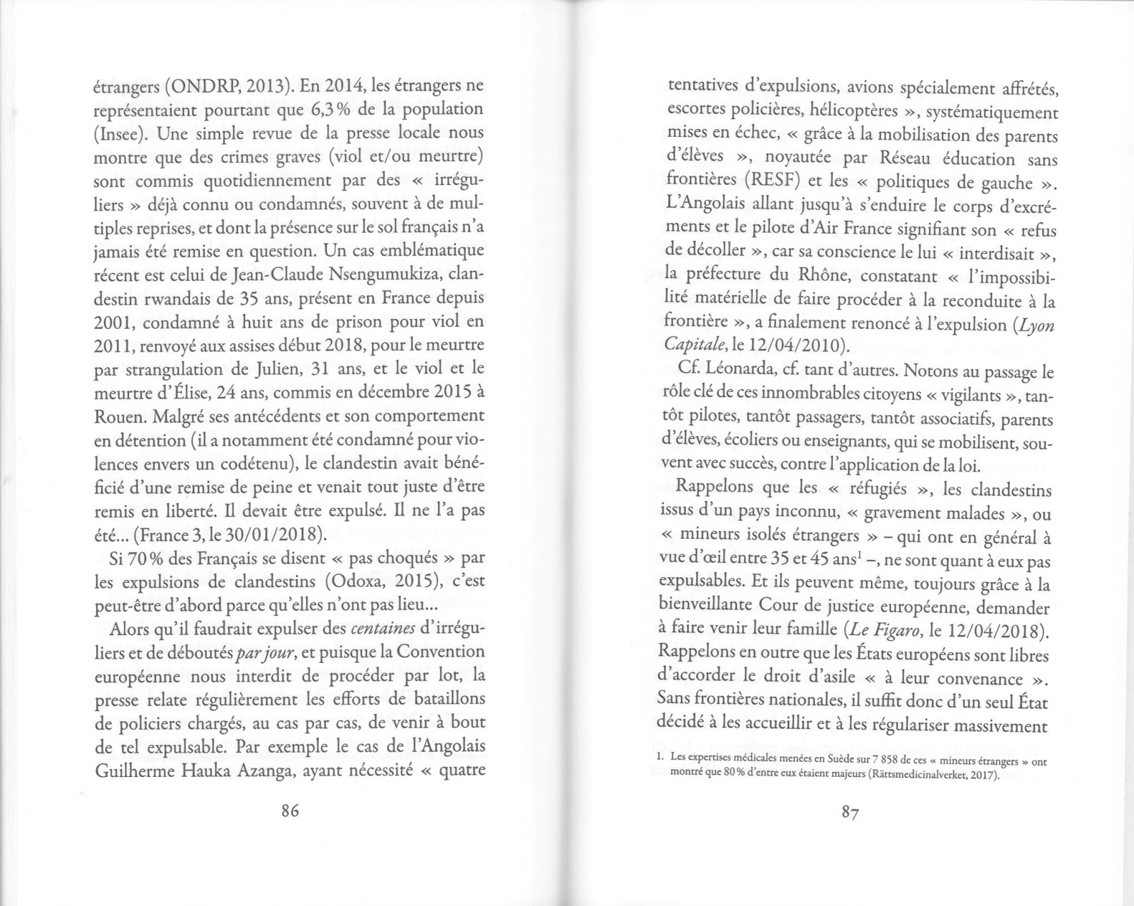 école : références: Laurent Obertone, La France interdite (2018)