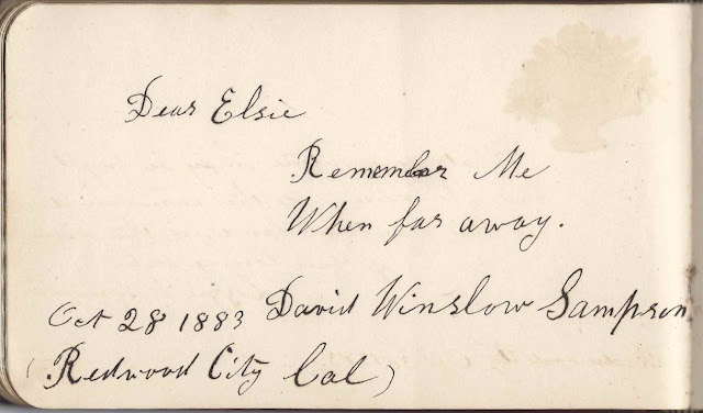Heirlooms Reunited: 1880s Autograph Album of Elsie Rhoda Sampson of ...