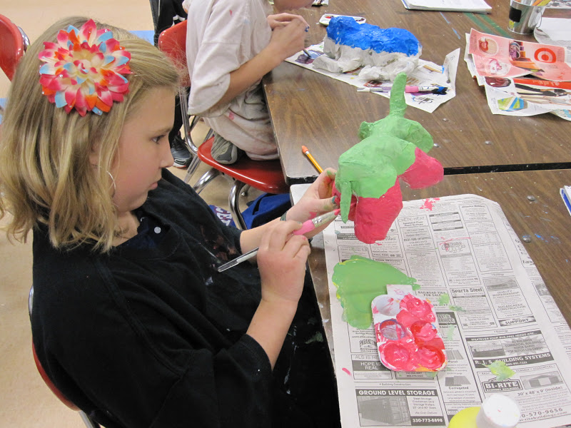 Lake and Hartville Elementary Art: Oaxacan Animals in Paper Mache' 5th ...