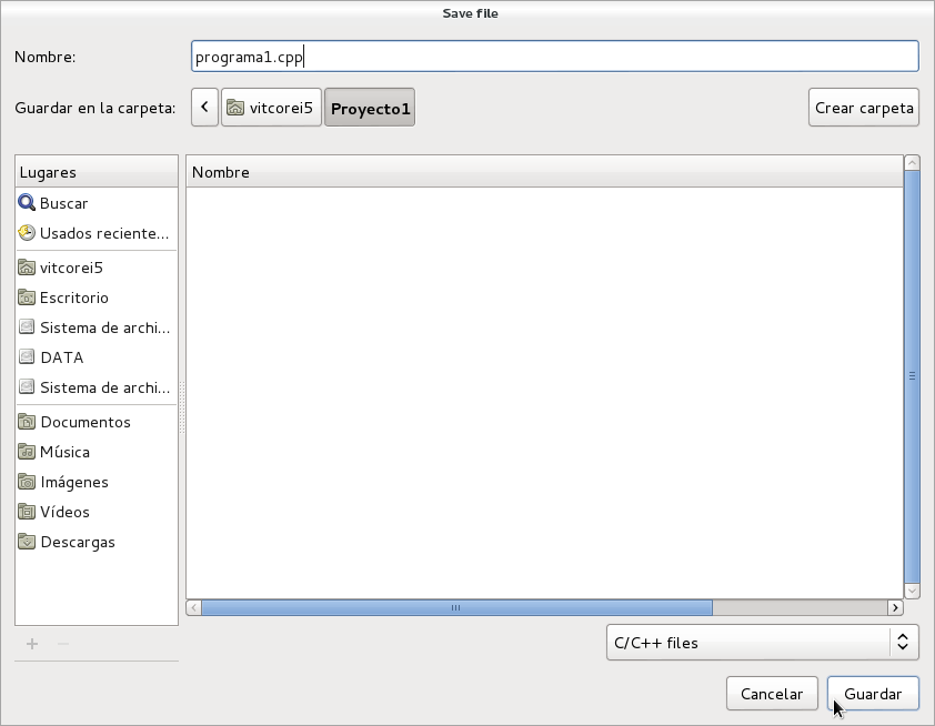 Escribir y ejecutar un programa en C++ con Code Blocks en Linux