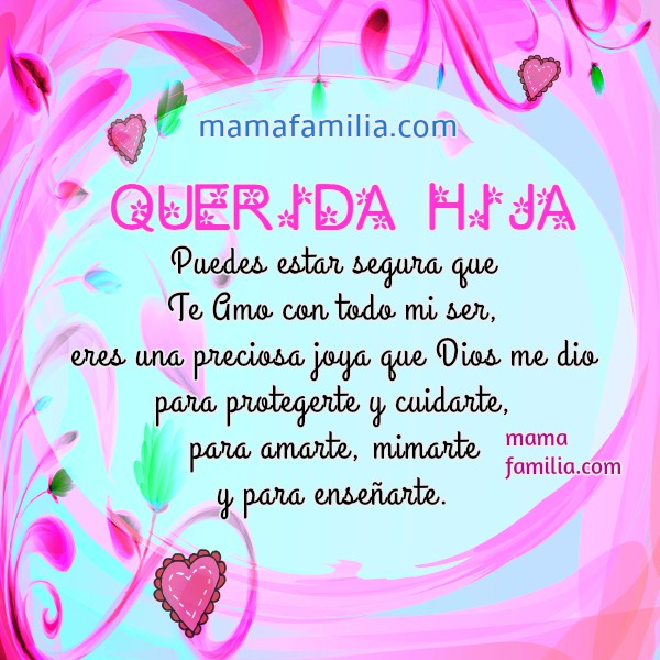 🧡 Bellas Frases para una Hija con Imágenes Bonitas 🧡 🧡 Bellas Frases para una Hija con Imágenes Bonitas 🧡