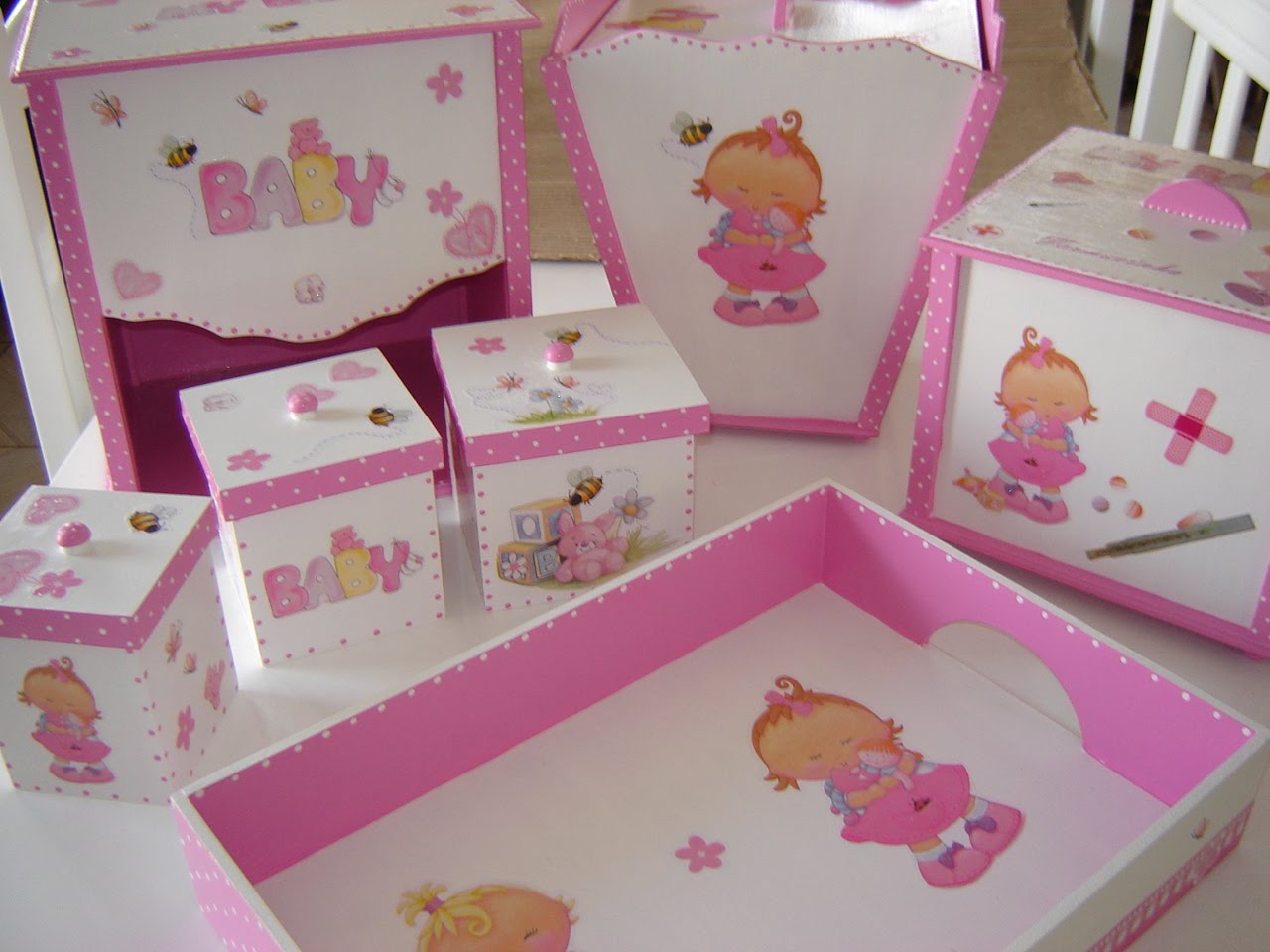 Farojuli's: Kit bebê em mdf