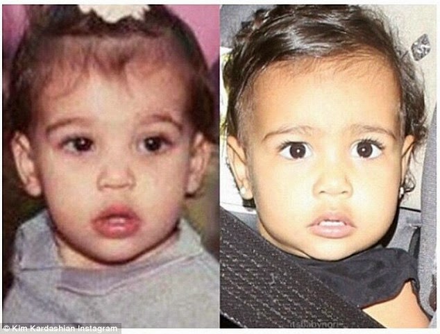 Kim Kardashian Posts Cute Baby Pics of Herself & Daughter North - CHI ...