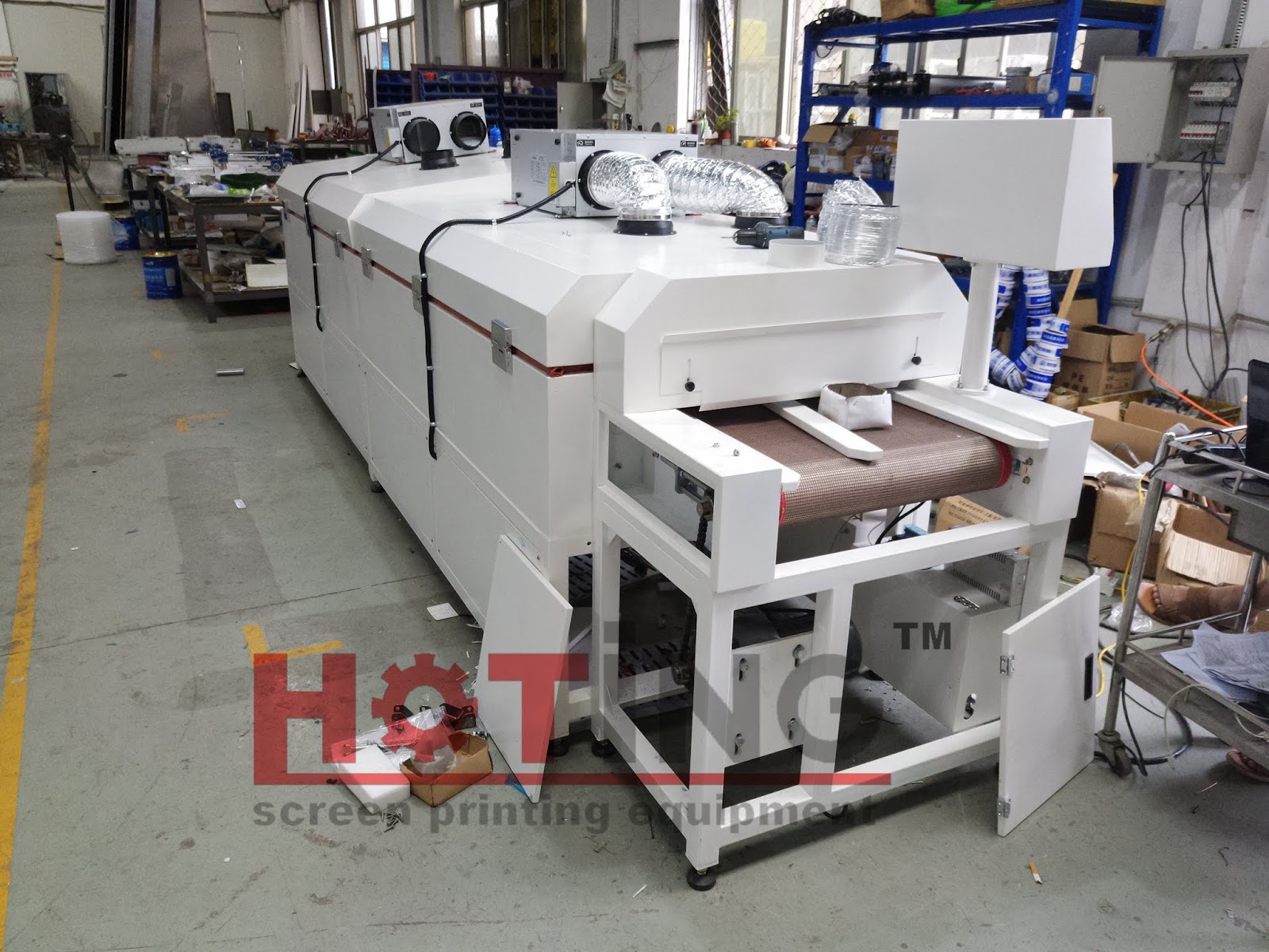 Screen printing conveyor dryer