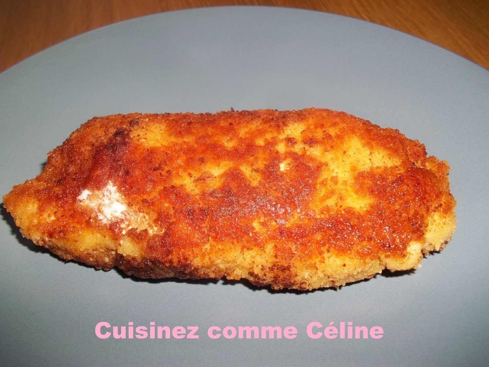 CuisinezcommeCéline: Escalope de poulet panée ail et fines herbes