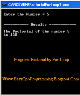 Program Factorial by Loop and Recursion Versions ~ C++ Tutorial With ...