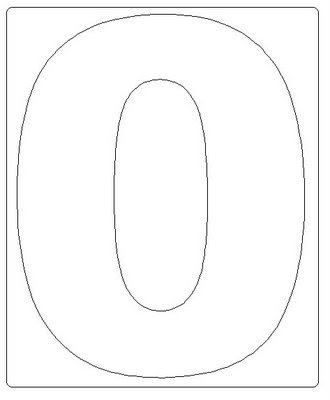 Moldes de los números del 1 - Imagui