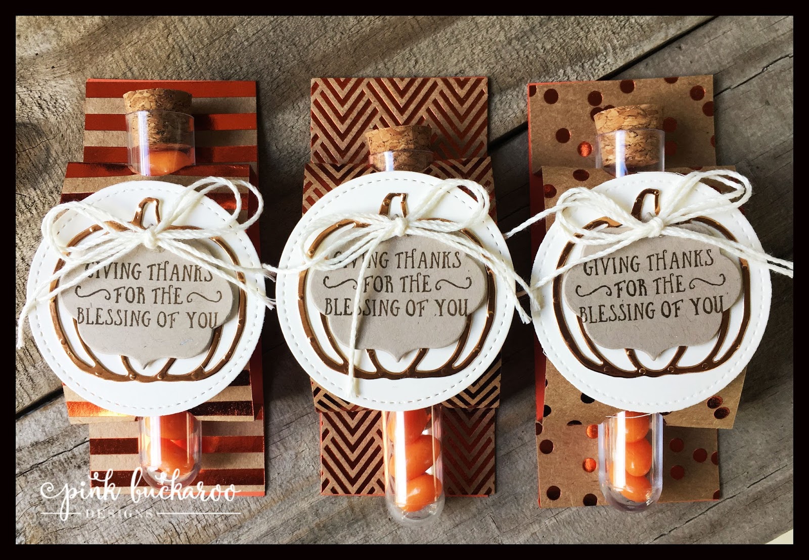 Thanksgiving Treat Tubes Video Tutorials - Pink Buckaroo Designs